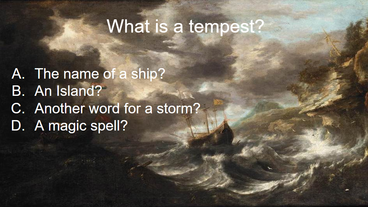Shakespeare’s Tempest – Making Ripples